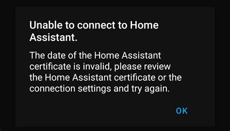 Domainname Not Connecting Anymore Certificate Is Invalid Configuration Home Assistant