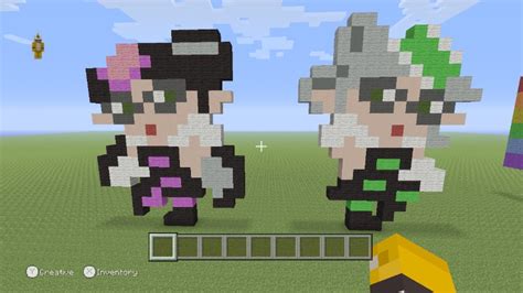 Callie And Marie Mario Maker Costumes In Minecraft Rsplatoon