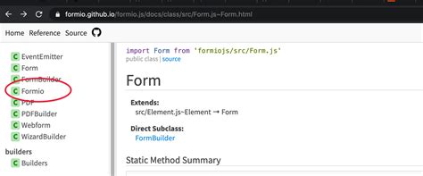 Broken Docs Page For Component Class · Issue 2739 · Formioformiojs · Github