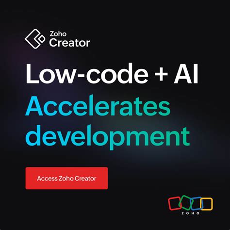 Ai Powered Low Code Application Development Platform Zoho Creator