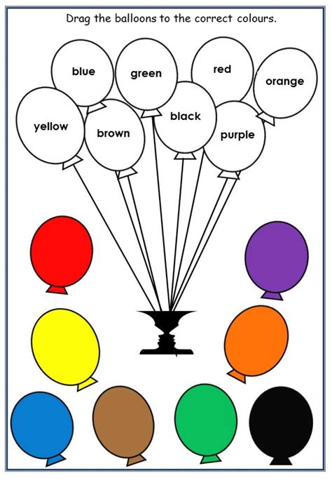 Learn Your Colors Worksheets