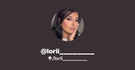 Lorii Instagram Tiktok Linktree