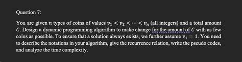 Solved Plz Given Recurrence Relation And Pseudo Code And