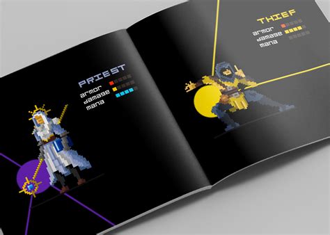 Rpg Classes Infographic Pixel Art Behance