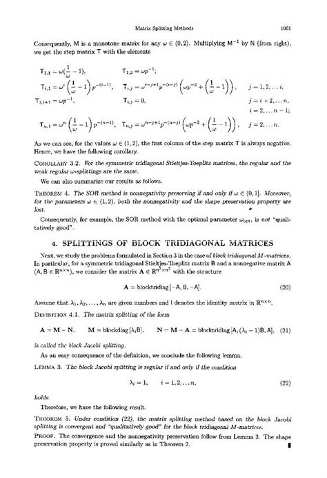 Pdf Qualitative Analysis Of Matrix Splitting Methods Dokumentips