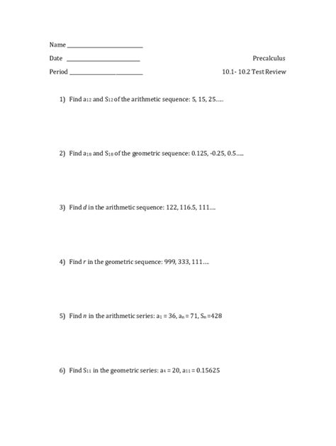 fillable online arithmetic progression definition nth term formulas