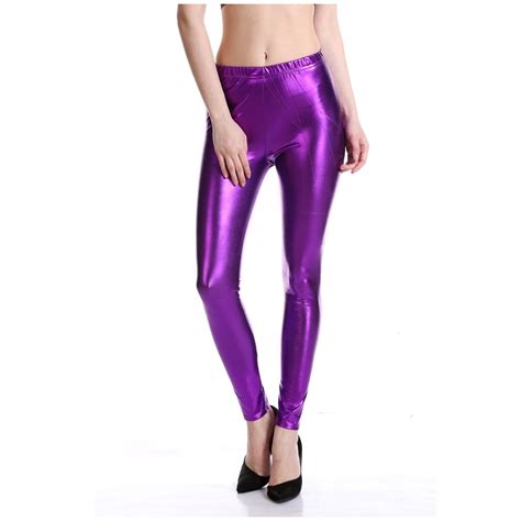 Alitao Leather Pants Leggings For Women Stretchy Faux Leather Leggings