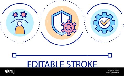 Virus Prevention Loop Concept Icon Stock Vector Image And Art Alamy