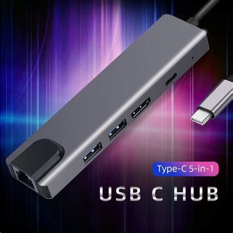 USB Hub Docking Station Type C 5 In 1 To HDMI USB Vicedeal