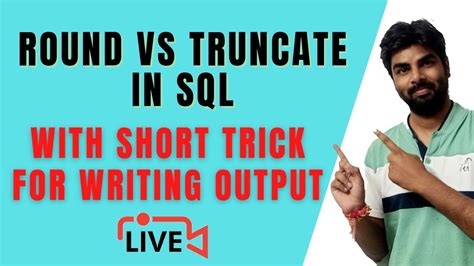Live Round Vs Truncate In Sql Class 12 Ip Cs Cbse Term 2 Youtube