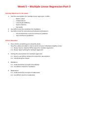 Week Multiple Regression Pt Handout Pdf Week Multiple Linear Regression Part