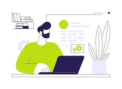 Software Developer Abstract Concept Vector Illustration Stock Illustration Illustration Of