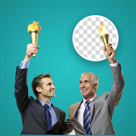 Men Giving High Five Premium Ai Generated Psd