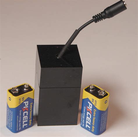 9 Volt Battery Adapter 2 Batteries Extra Long Use Separate