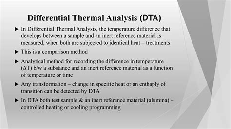Differential Thermal Analysis PPTX Chemistry Science