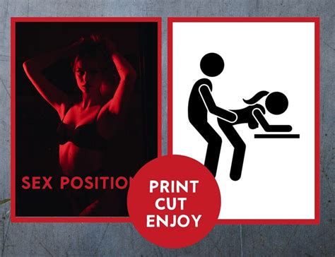 Sex Game 24 Sex Position Cards Printable Sexy Card Game Etsy