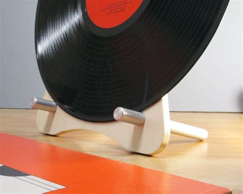 Modern Wood Display For Vinyl Records Now Playing Stand Now Spinning