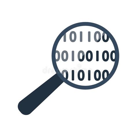 Data Analysing Icon Stock Vector Illustration Of Magnify 143426156