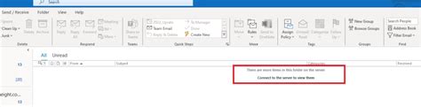 There Are More Items In This Folder On The Server Outlook 365 Sync Error Intuitive Strategy