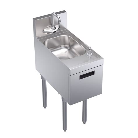 Royal Series 12l X 24d Freestanding Sink With Soap And Towel Dispenser