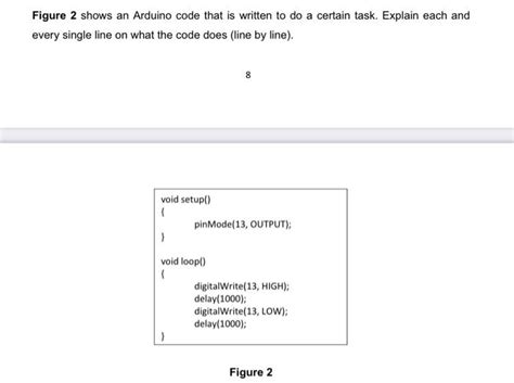 Solved Figure 2 Shows An Arduino Code That Is Written To Do Chegg