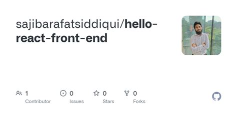 Github Sajibarafatsiddiqui Hello React Front End