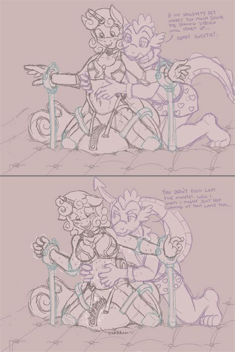 Rule 34 2016 Anthro Anthrofied Blush Bondage Bound Breasts Caroo Collar Dialogue Dragon Duo