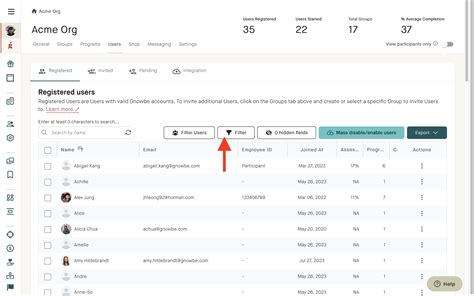 Custom User Attributes Data Filtering Gnowbe Help Center