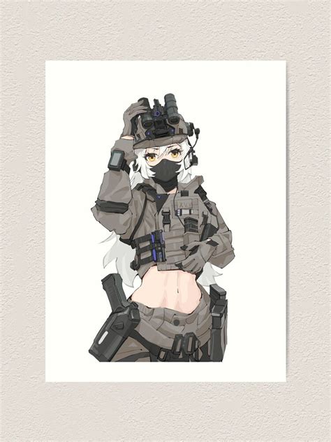 Military Girl Art