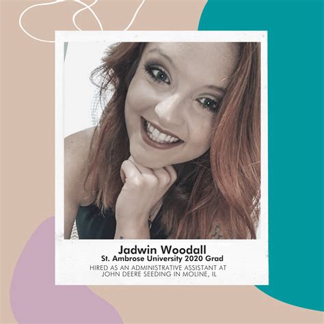 Congratulations To Jadwin Woodall On Her New Job At John Deere Seeding Jadwin Graduated With A