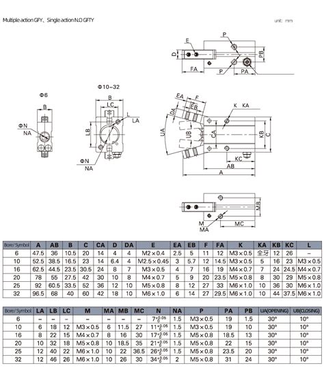 30 Angular Type Air Grippers GHY Series Price