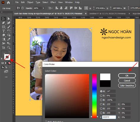 Cách tạo Stroke viền chữ ảnh trong Ai llustrator đơn giản