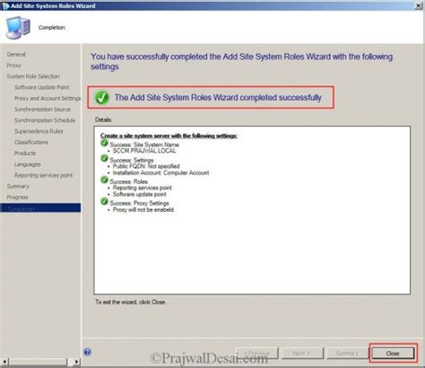 Adding Site System Roles SCCM SP