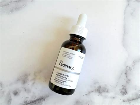 The Ordinary Ascorbic Acid Alpha Arbutin Review A Beauty Edit