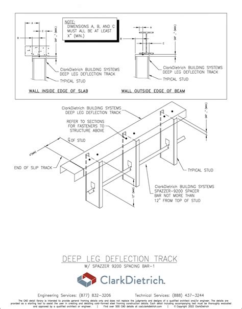 Deep Leg Deflection Track System Clarkdietrich Building Systems