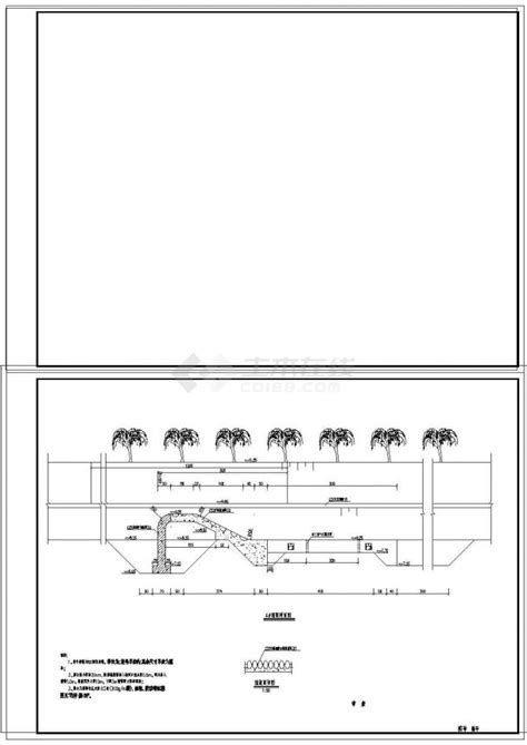 浙江 小流域堤防加固工程cad施工图土木在线