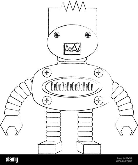 Cartoon Robot Icon Stock Vector Image And Art Alamy