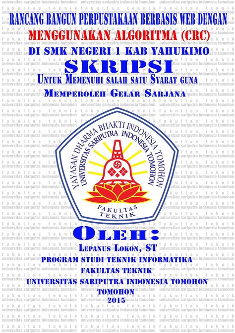 Skripsi Rancang Bangun Perpustakaan Berbasis Web Dengan Menggunakan Algoritma Crc Di Smk
