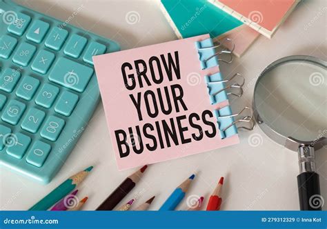 Sticky Note With The Text Grow Your Business On Desk Acquiring New