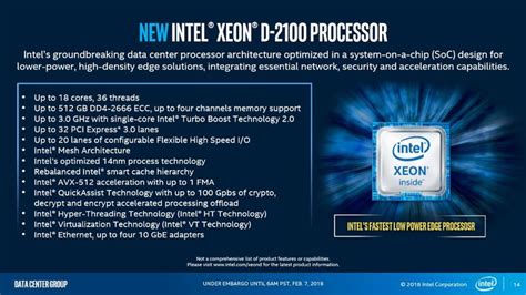 Meet The New Intel Xeon D A Performance Powerhouse With High Specs To Price Ratio Pevly
