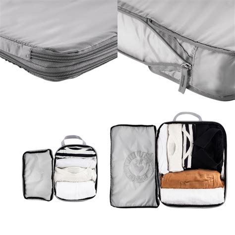 3 Piece Recycled Nylon Expandable Packing Cube Set Eco Promotional Products