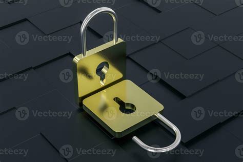 D Rendering Metal Lock With Digital Concept Background Stock Photo At Vecteezy