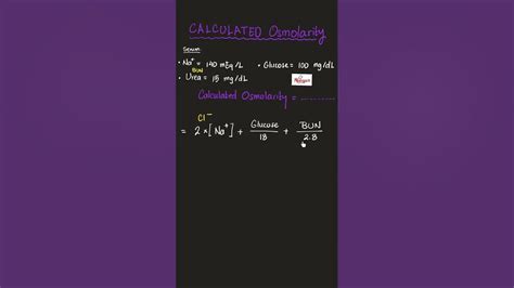 Can You Help This Hospital Patient With His Lab Results Calculated Osmolality Youtube