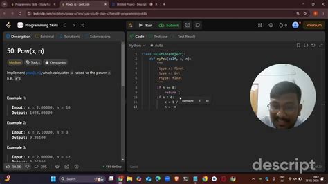 Leetcode Day 15 Powx N 100 Day Python Learning Series Leetcode In Python Day 36 Python
