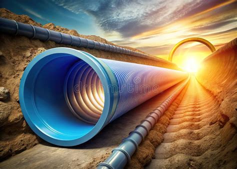 Underground Pvc Water Pipeline Extension Project Stock Illustrations 3 Underground Pvc Water