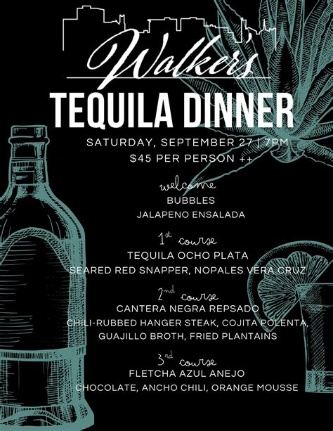 Walkers Tequila Dinner