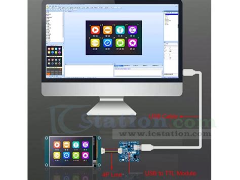 2 8in Tft Lcd Touch Display Screen 320x240 Resolution Himi Uart