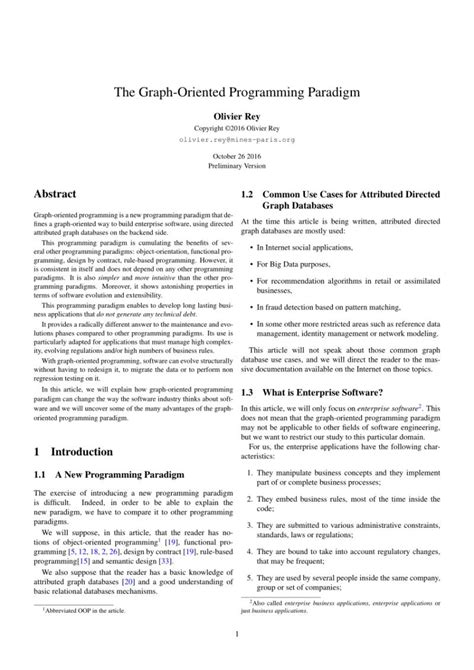 Pdf The Graph Oriented Programming Paradigm David Geddes