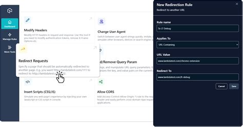Redirect Requests Lt Debug Chrome Extension