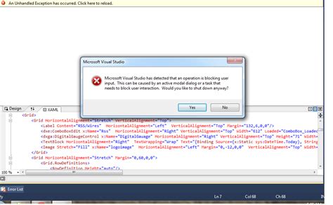 C Visual Studio 2010 Editor Stops Working Stack Overflow